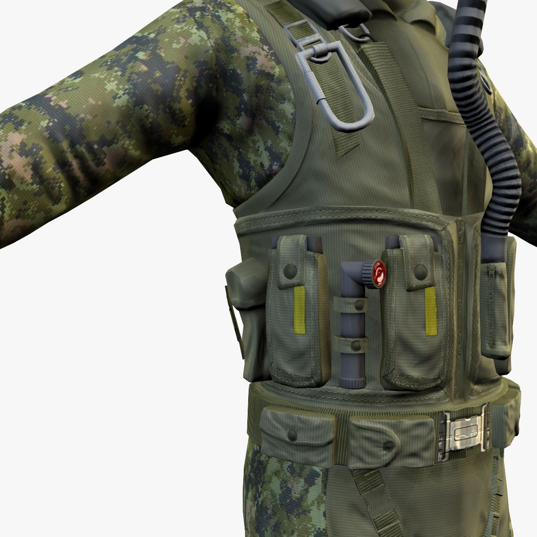 Usmc F-4 Phantom Pilot 3d Model