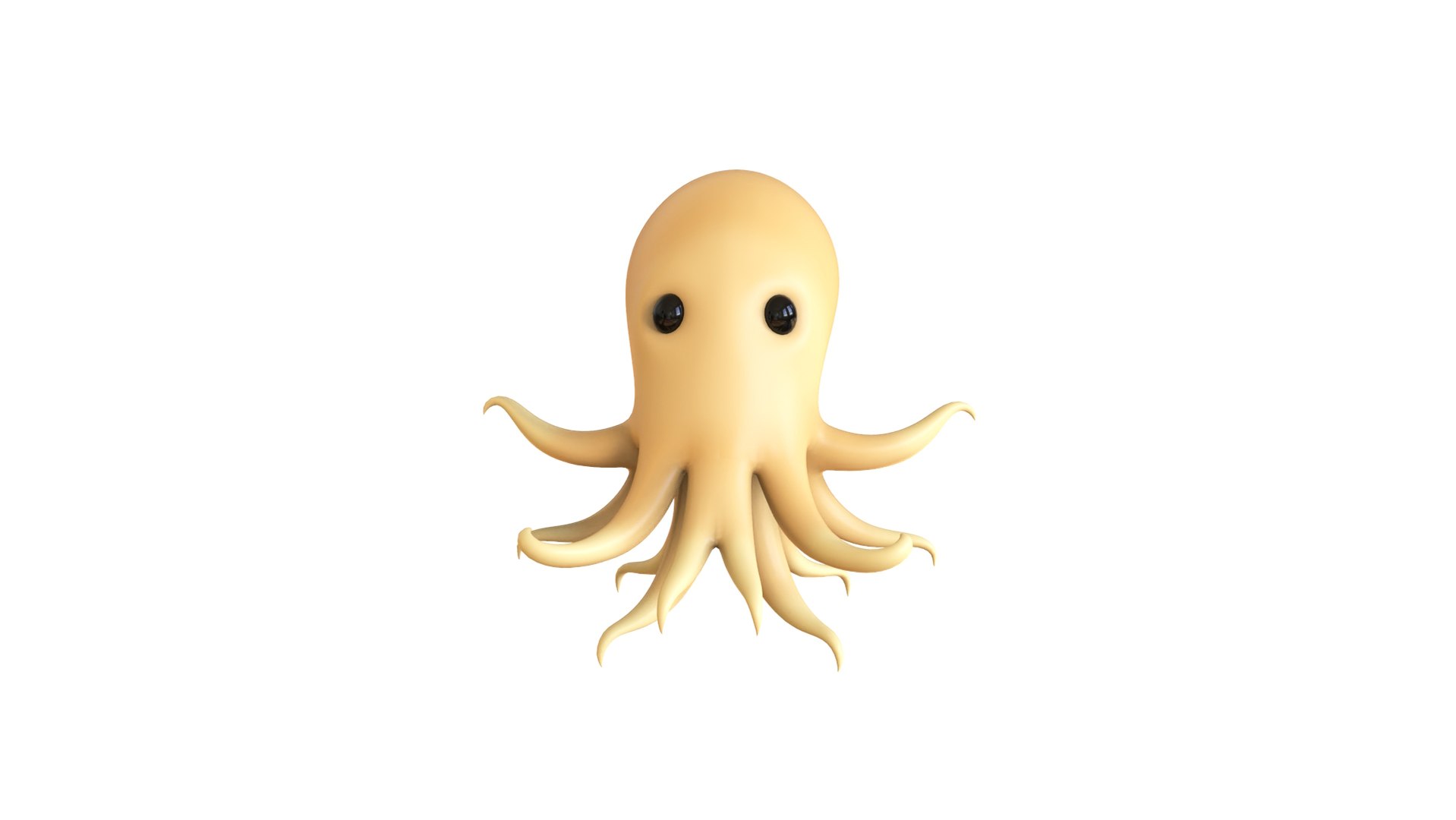 Cartoon Octopus V004 3D Model - TurboSquid 2350994