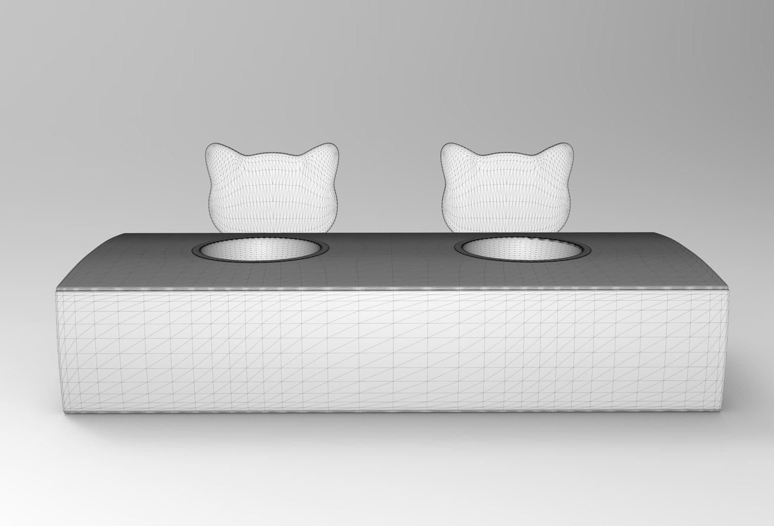 3D Yury Cat Food Bowl Model - TurboSquid 2296276