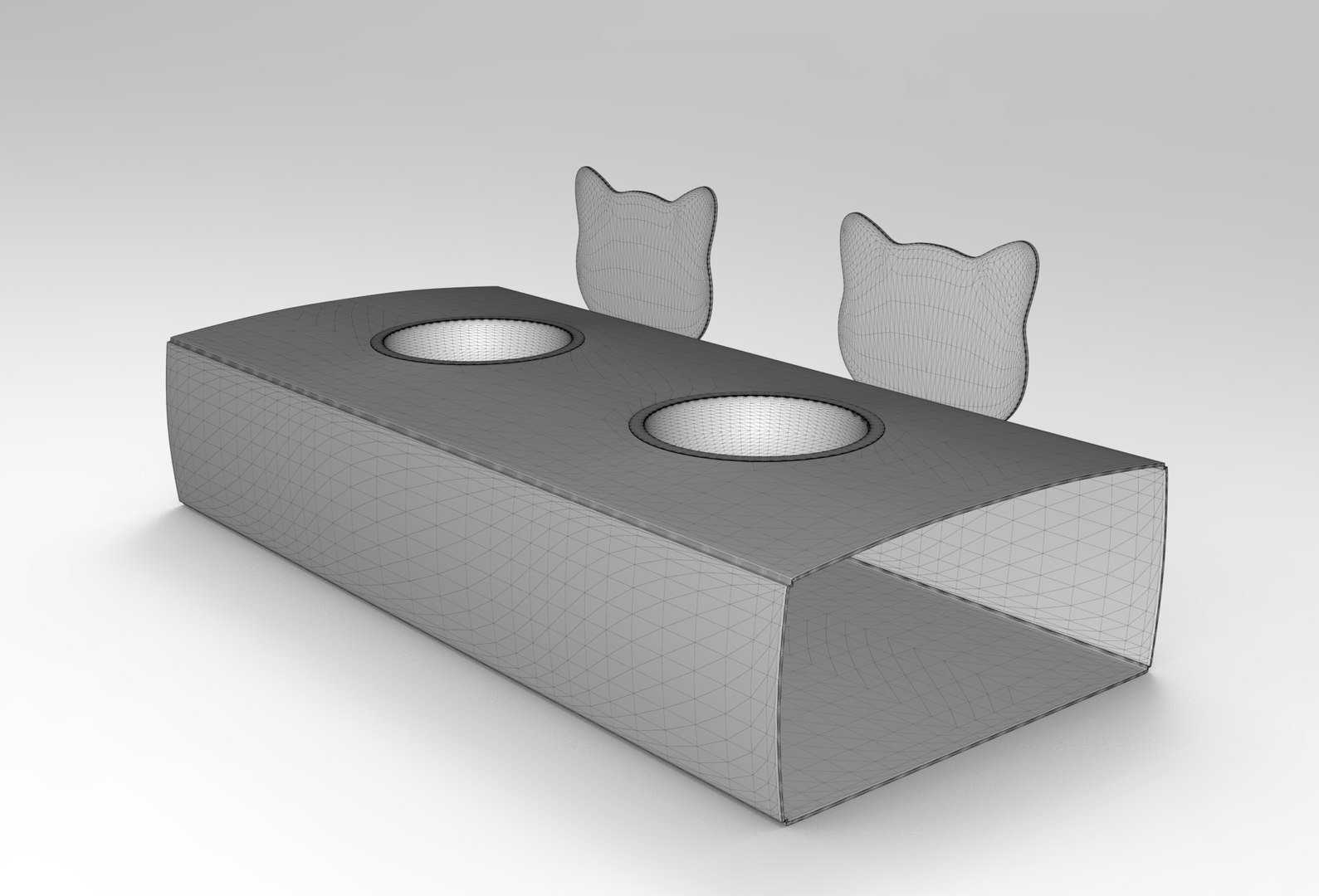 3D Yury Cat Food Bowl Model - TurboSquid 2296276