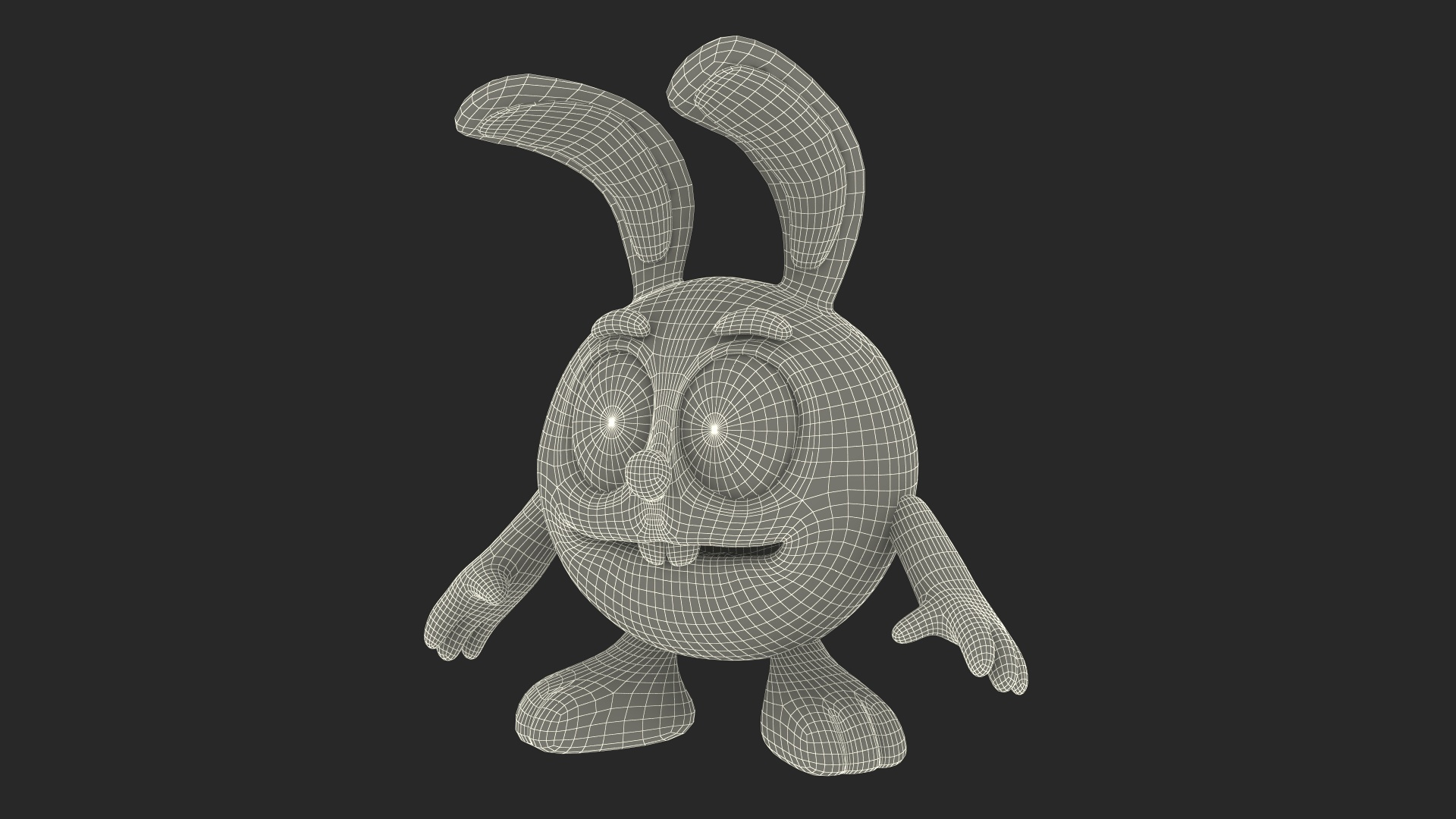 3D BalloonToons Krash Character Scared Pose - TurboSquid 2121429