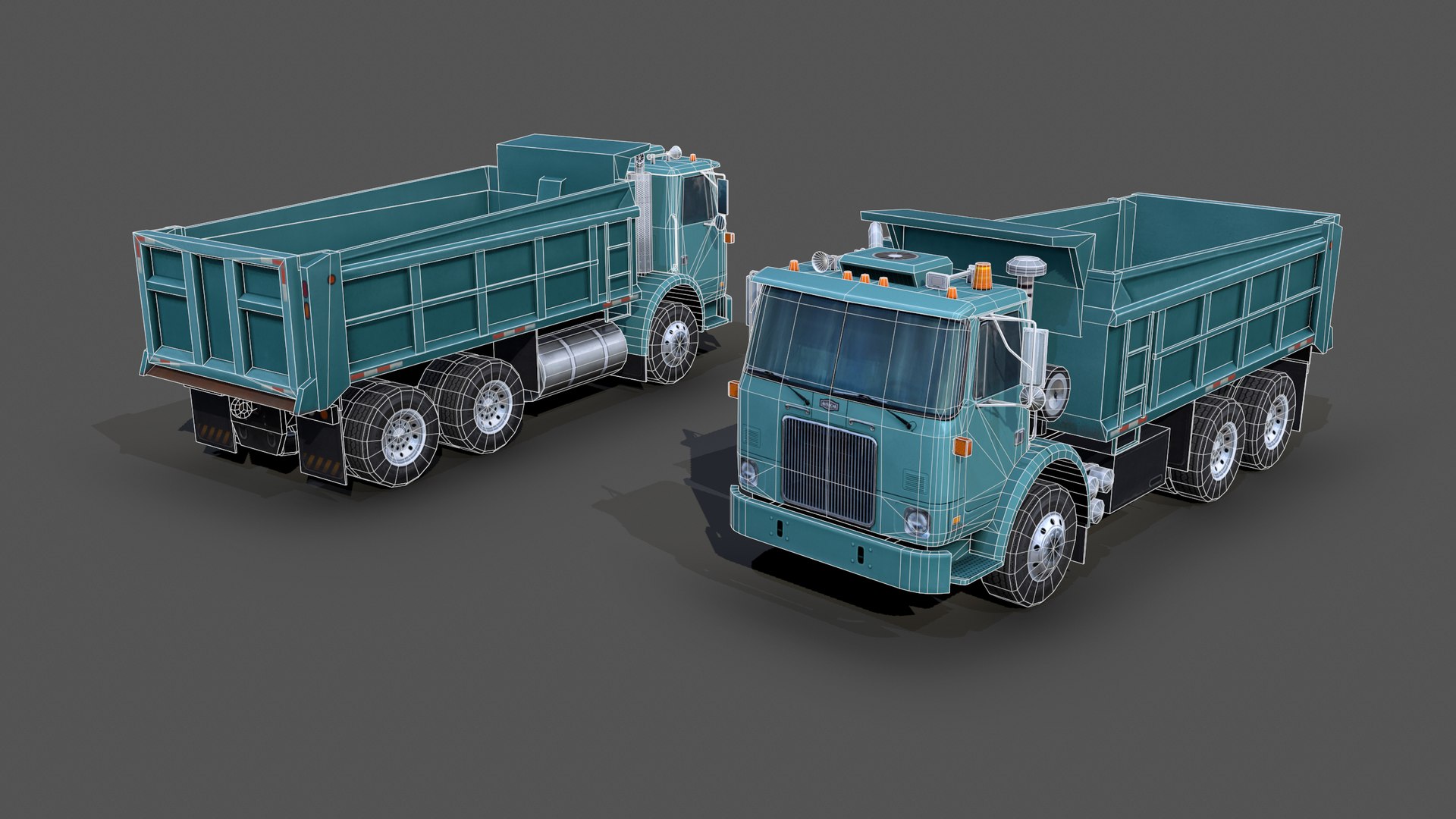 3D Model Autocar WX64 1998 Dump Truck S03 - TurboSquid 2178587
