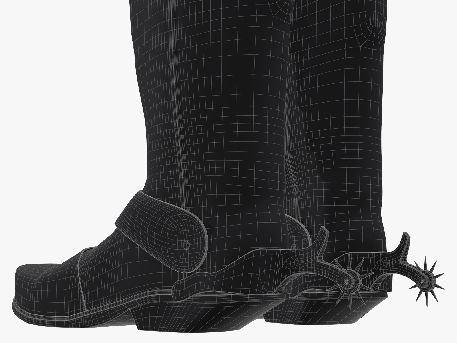 3D cowboy boots model - TurboSquid 1379583