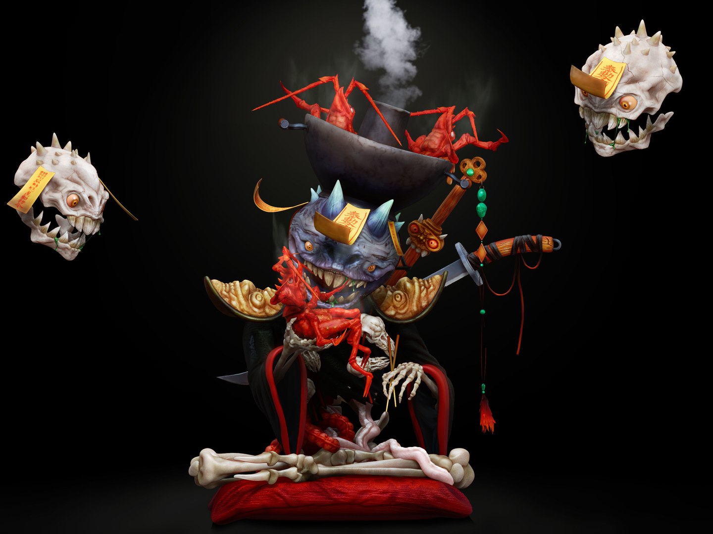 Hotpot Eating Demon 3D Model - TurboSquid 1316945