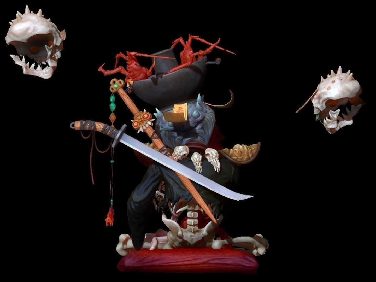 Hotpot Eating Demon 3D Model - TurboSquid 1316945