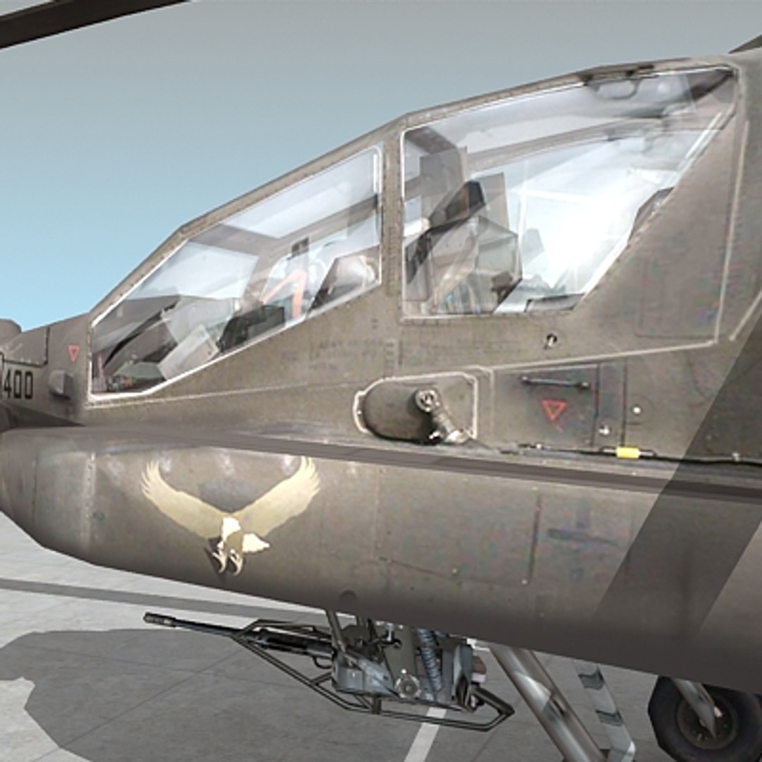 Max Army Ah-64 Apache Attack Helicopter
