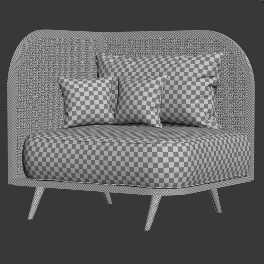 Chair restaurant corner 3D model - TurboSquid 1665574