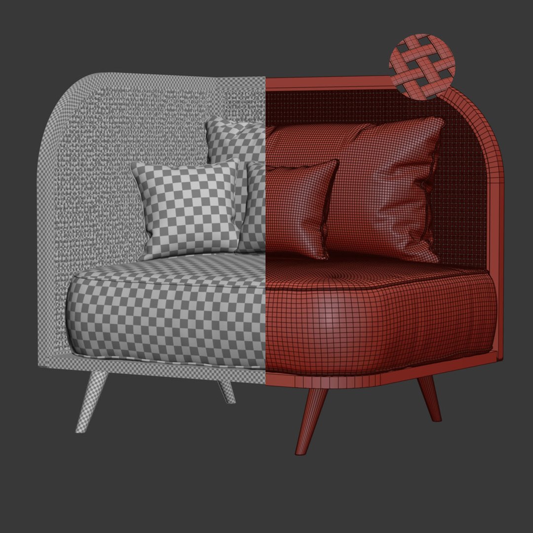 Chair restaurant corner 3D model - TurboSquid 1665574