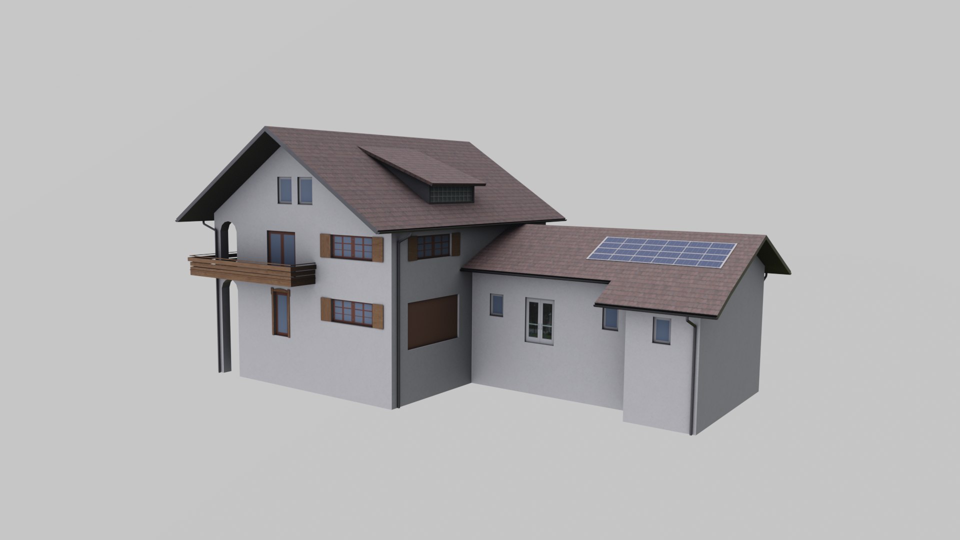 Modern European Residential House Game Ready PBR With LODs 3D ...