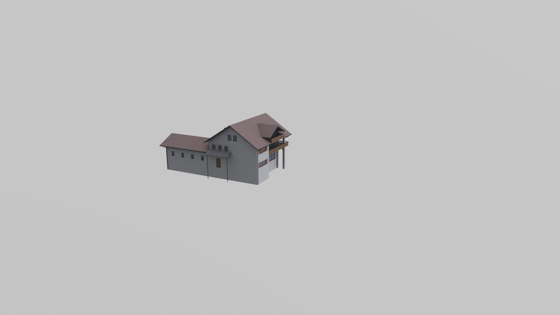 Modern European Residential House Game Ready PBR With LODs 3D ...