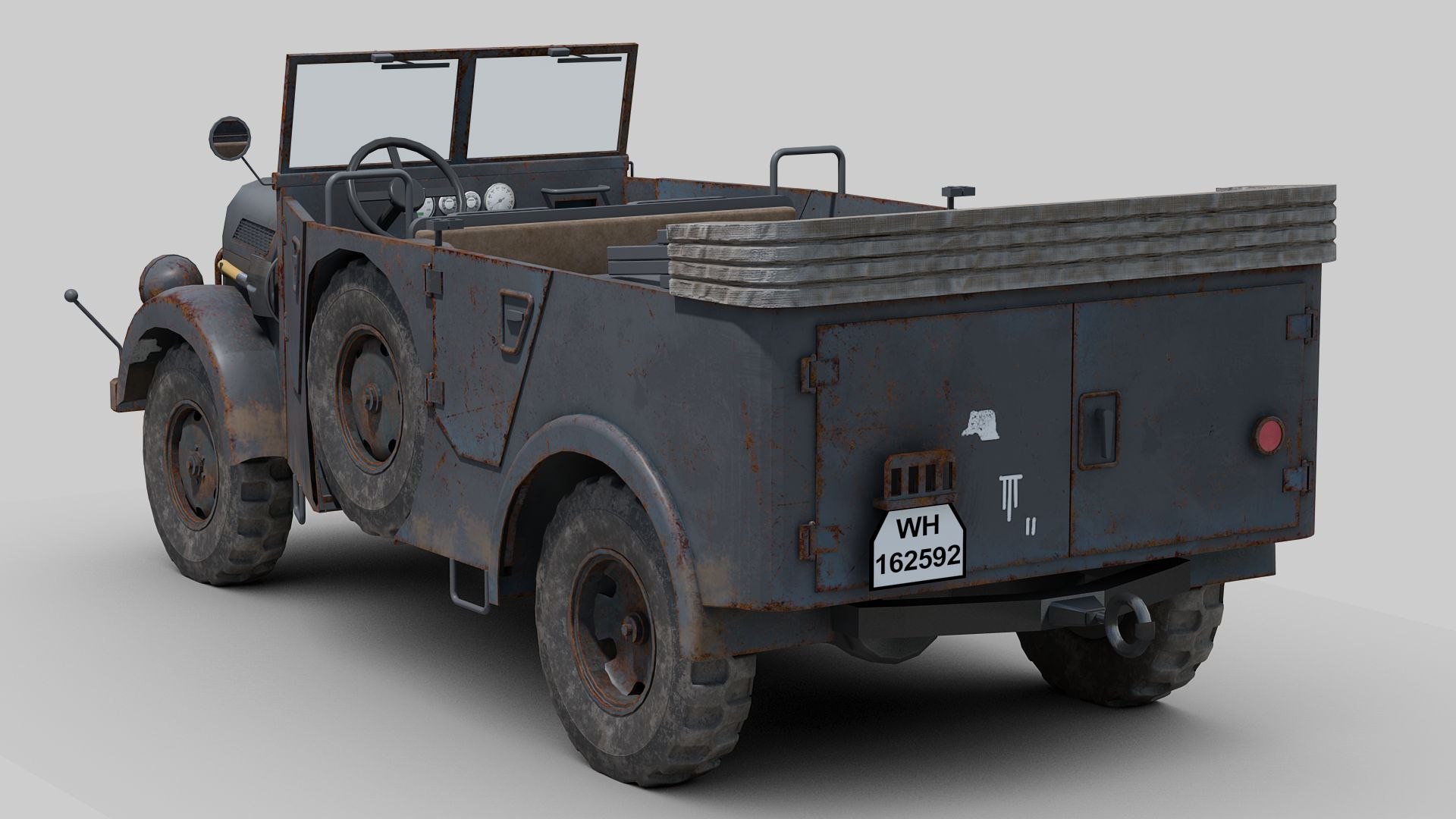 3D Model Steyr 1500A Light Truck - TurboSquid 1885833