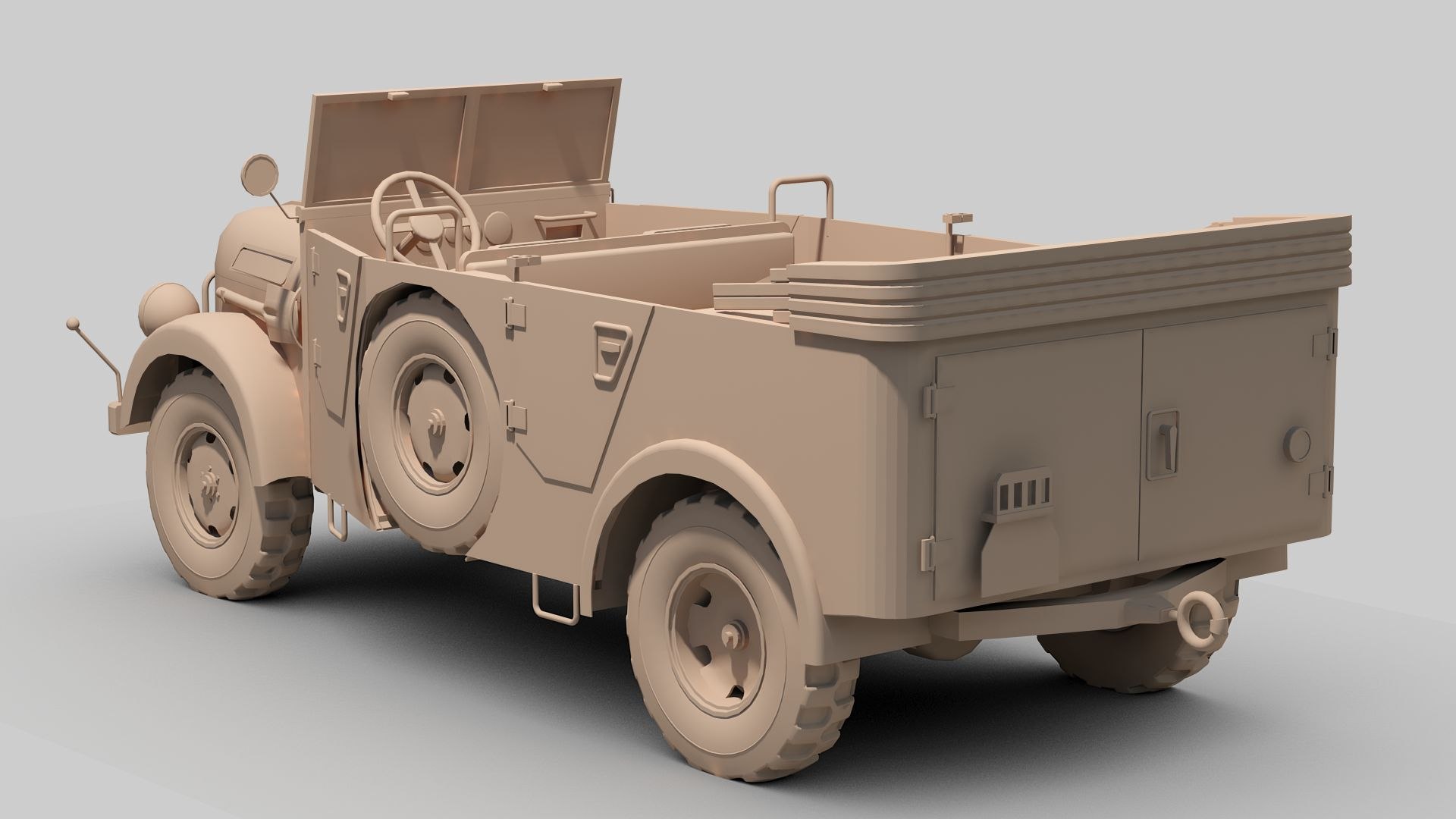 3D Model Steyr 1500A Light Truck - TurboSquid 1885833