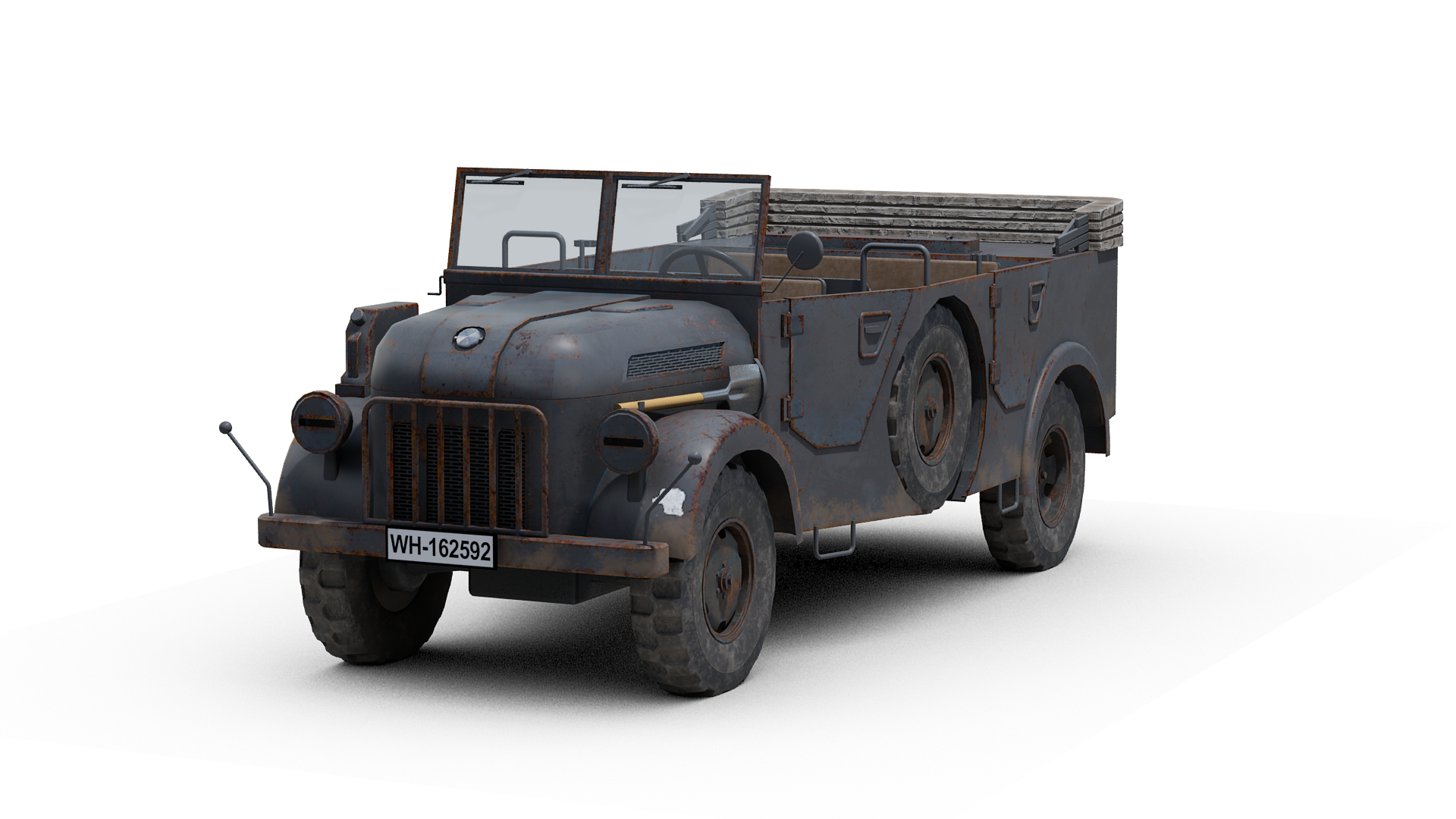 3D Model Steyr 1500A Light Truck - TurboSquid 1885833