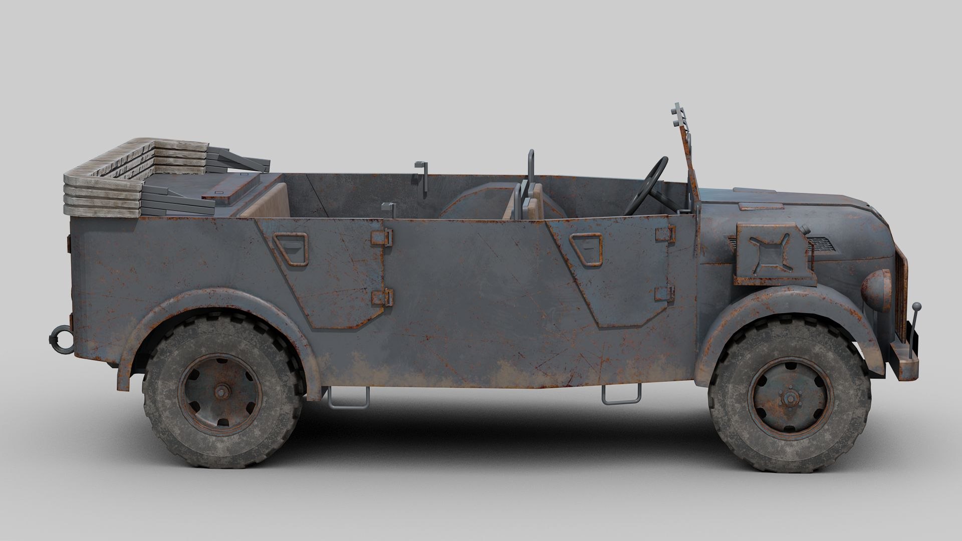 3D Model Steyr 1500A Light Truck - TurboSquid 1885833