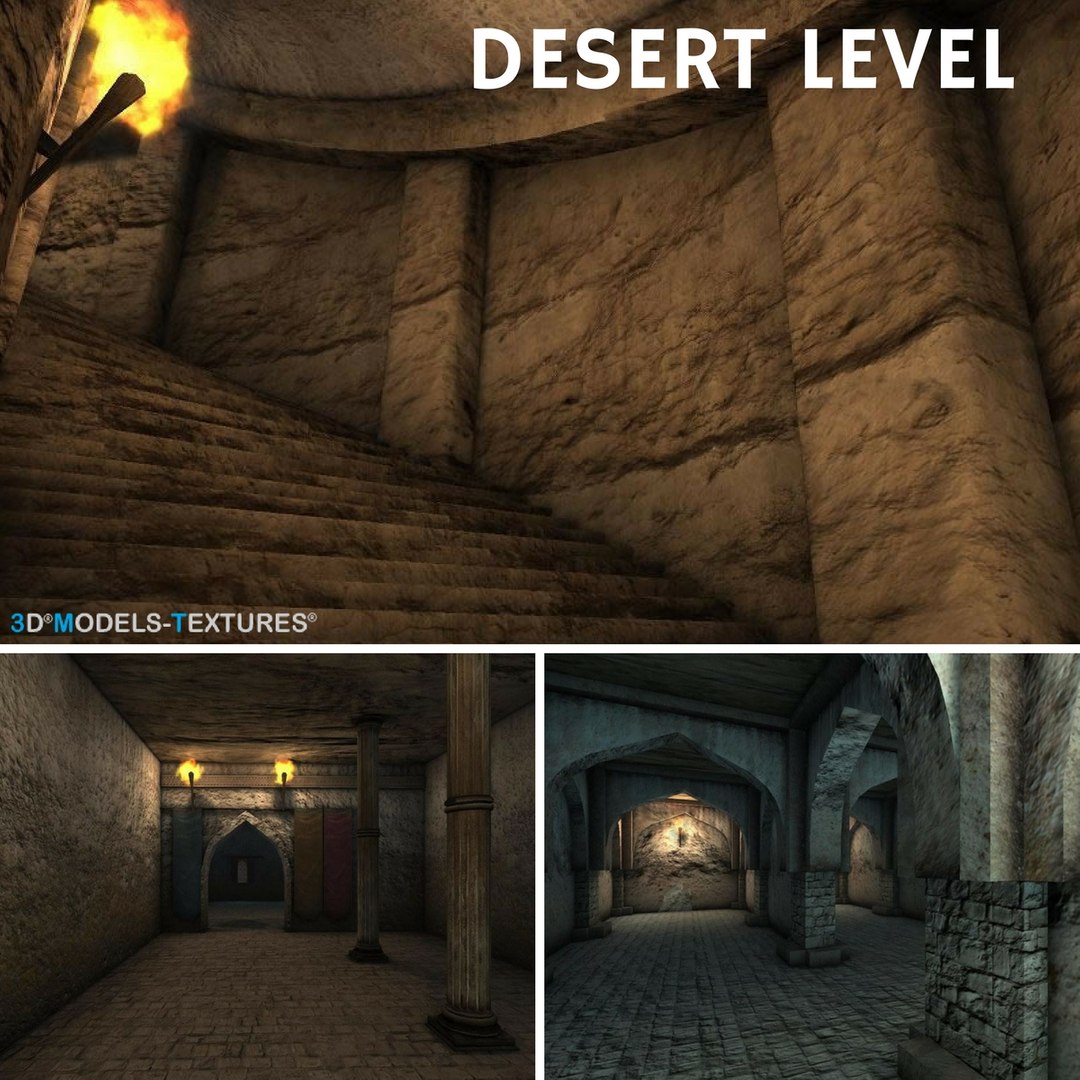 Desert Level 3D Model - TurboSquid 1208131