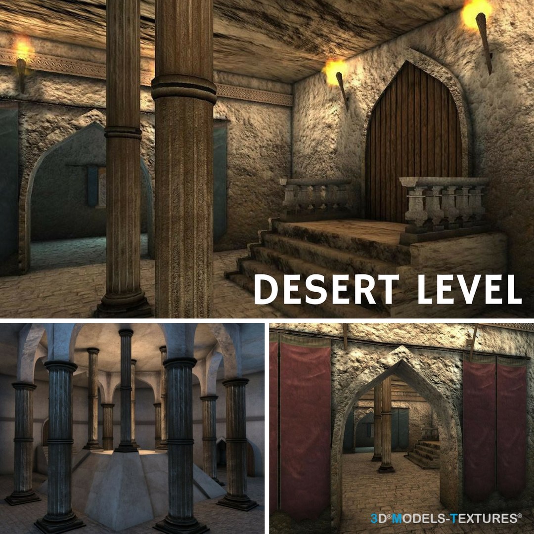 Desert Level 3D Model - TurboSquid 1208131