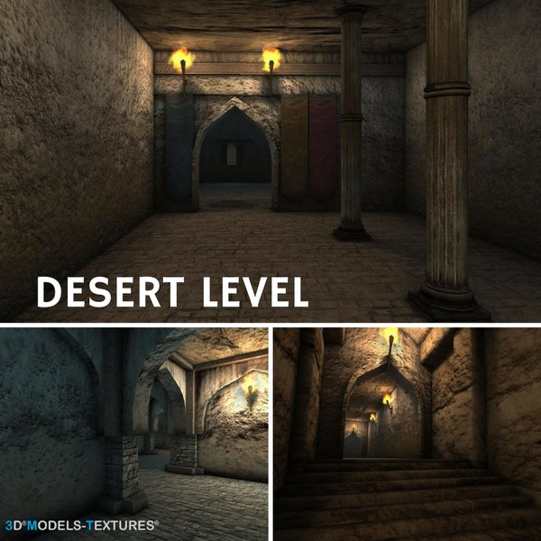 Desert level 3D model - TurboSquid 1208131