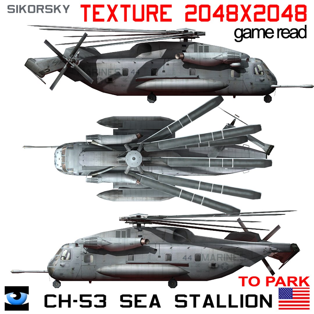 3d sikorsky ch-53e super stallion model