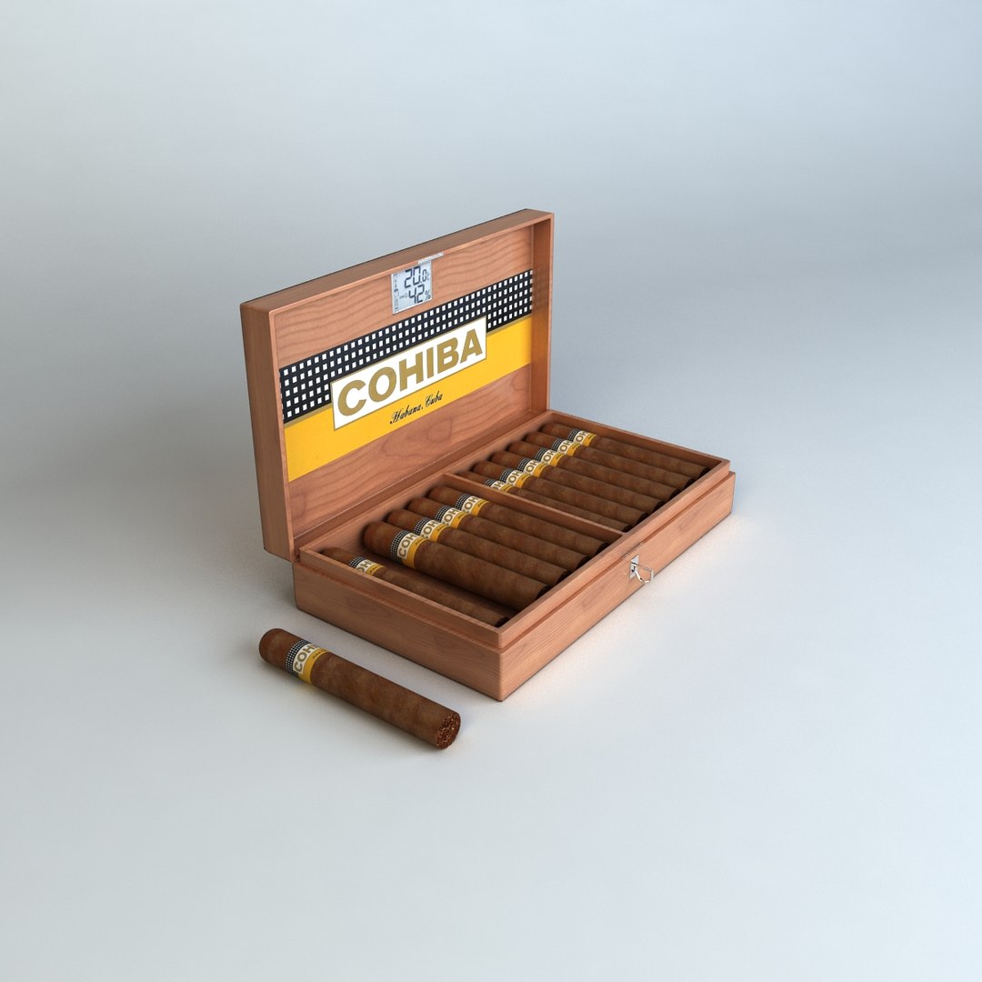Cigars Box 3d Model