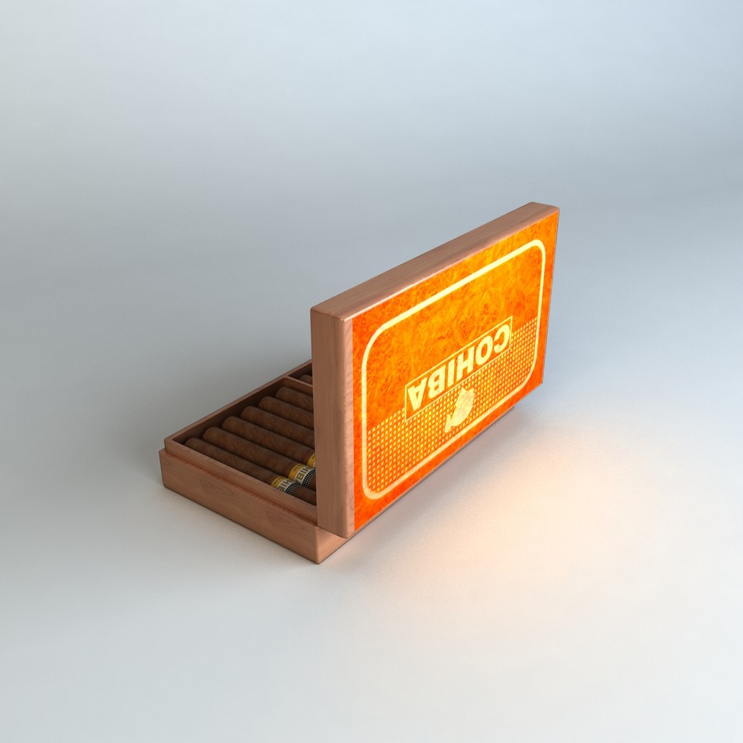 Cigars Box 3d Model