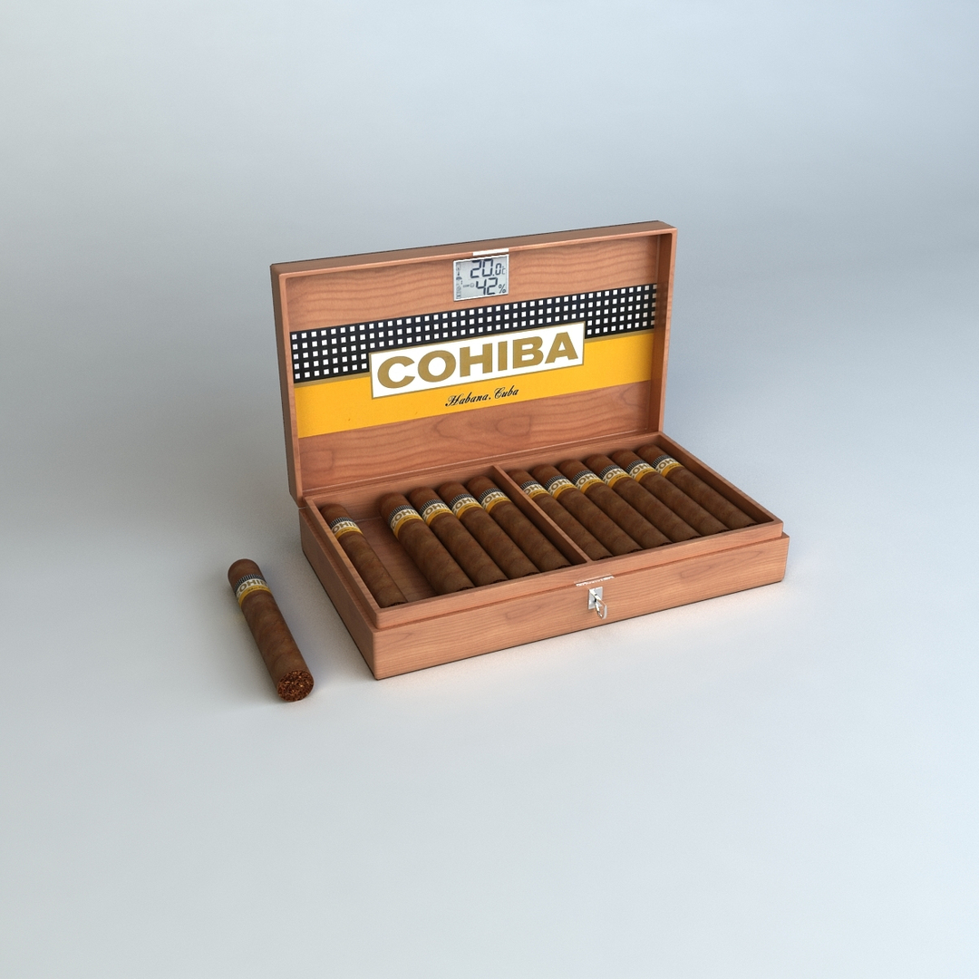 Cigars Box 3d Model