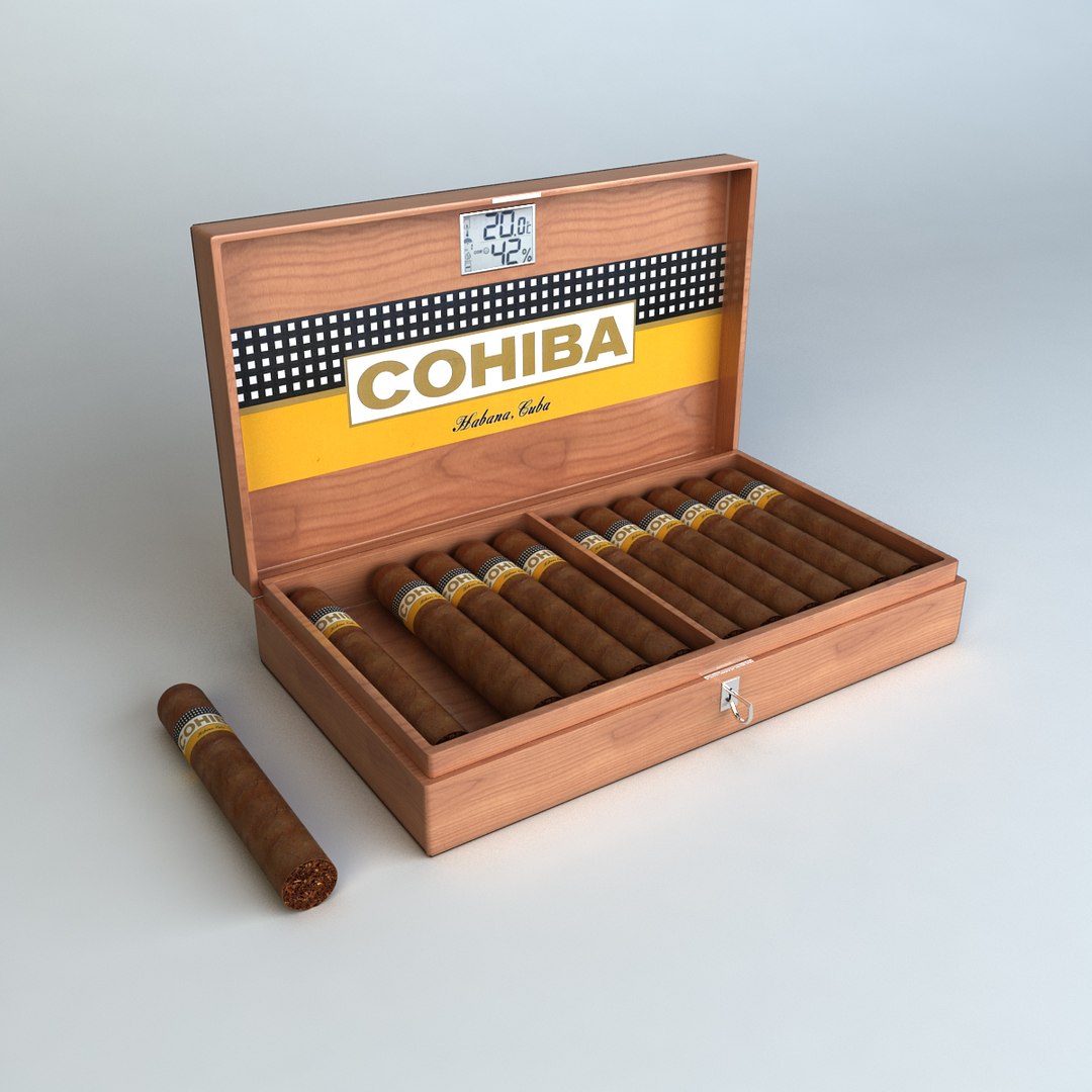 Cigars Box 3d Model