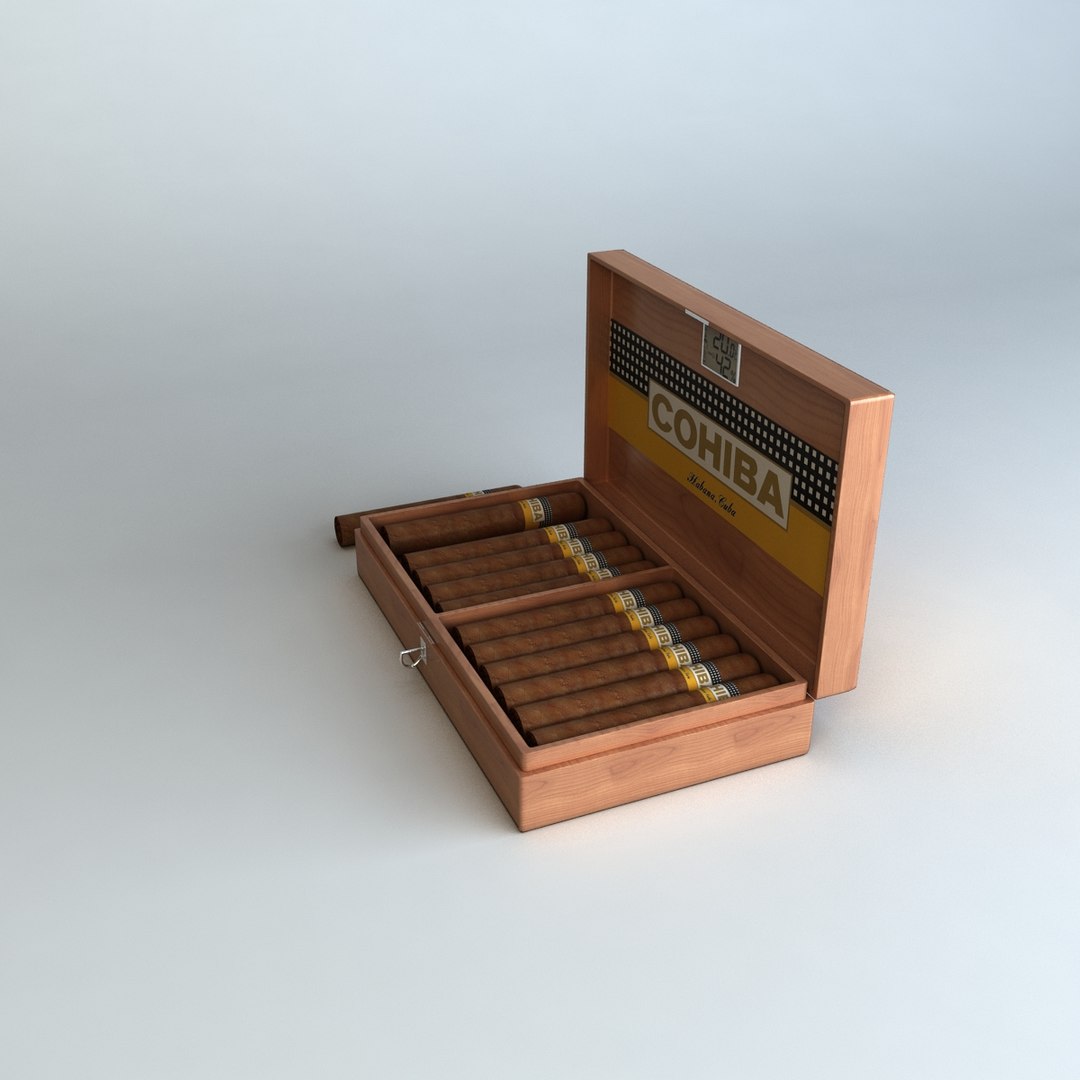 Cigars Box 3d Model