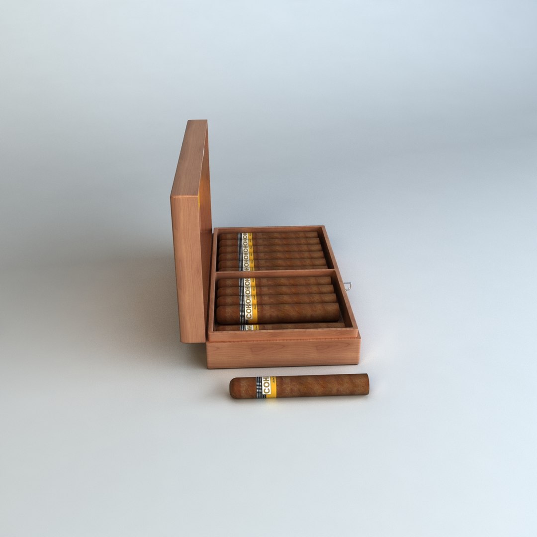 Cigars Box 3d Model