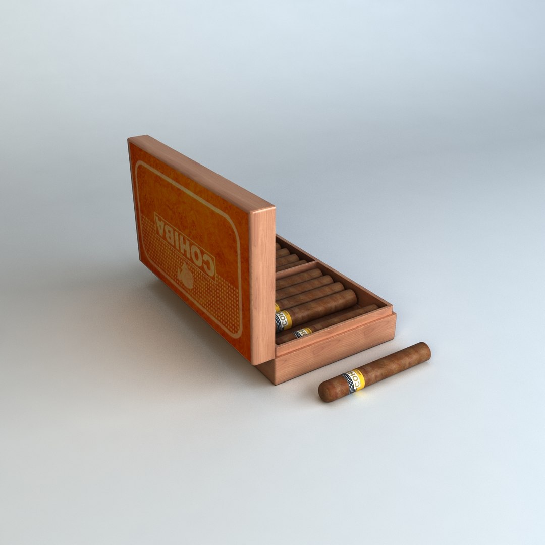 Cigars Box 3d Model