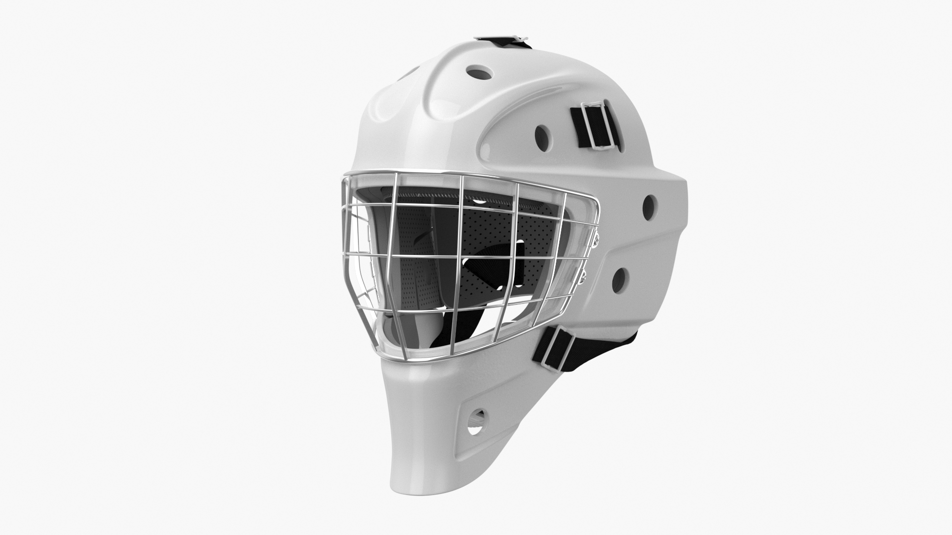 Ice Hockey Goalie Helmet With Cage 3D Model - TurboSquid 2350767