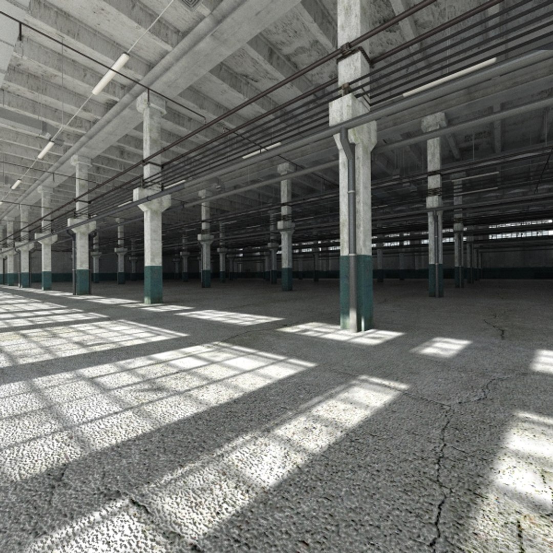 Factory Interior 3D Model - TurboSquid 1334047