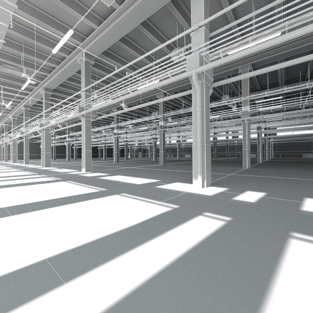 Factory Interior 3D Model - TurboSquid 1334047