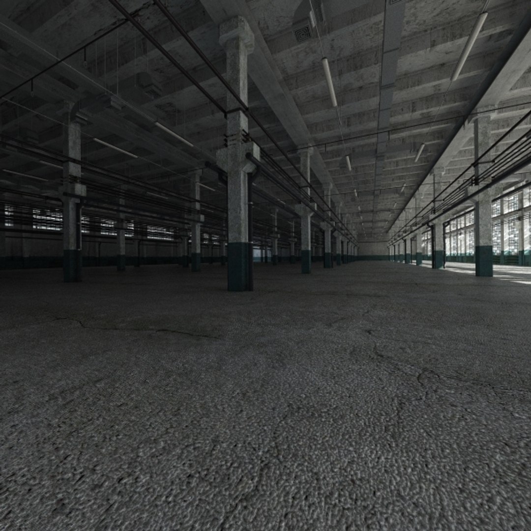 Factory Interior 3D Model - TurboSquid 1334047