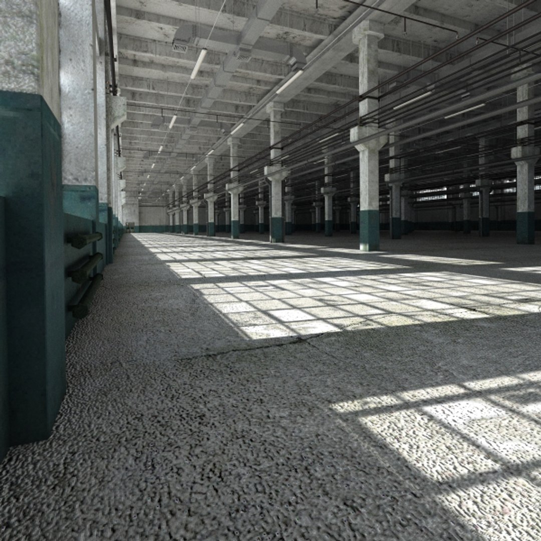 Factory Interior 3D Model - TurboSquid 1334047