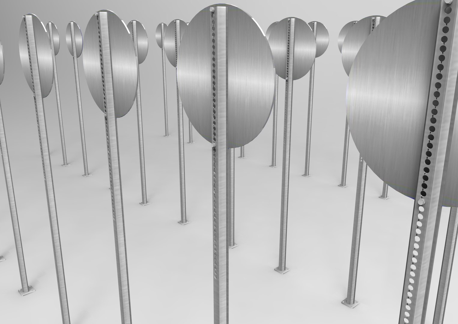 Traffic Signs Blue 32 Pieces 3D - TurboSquid 1733318