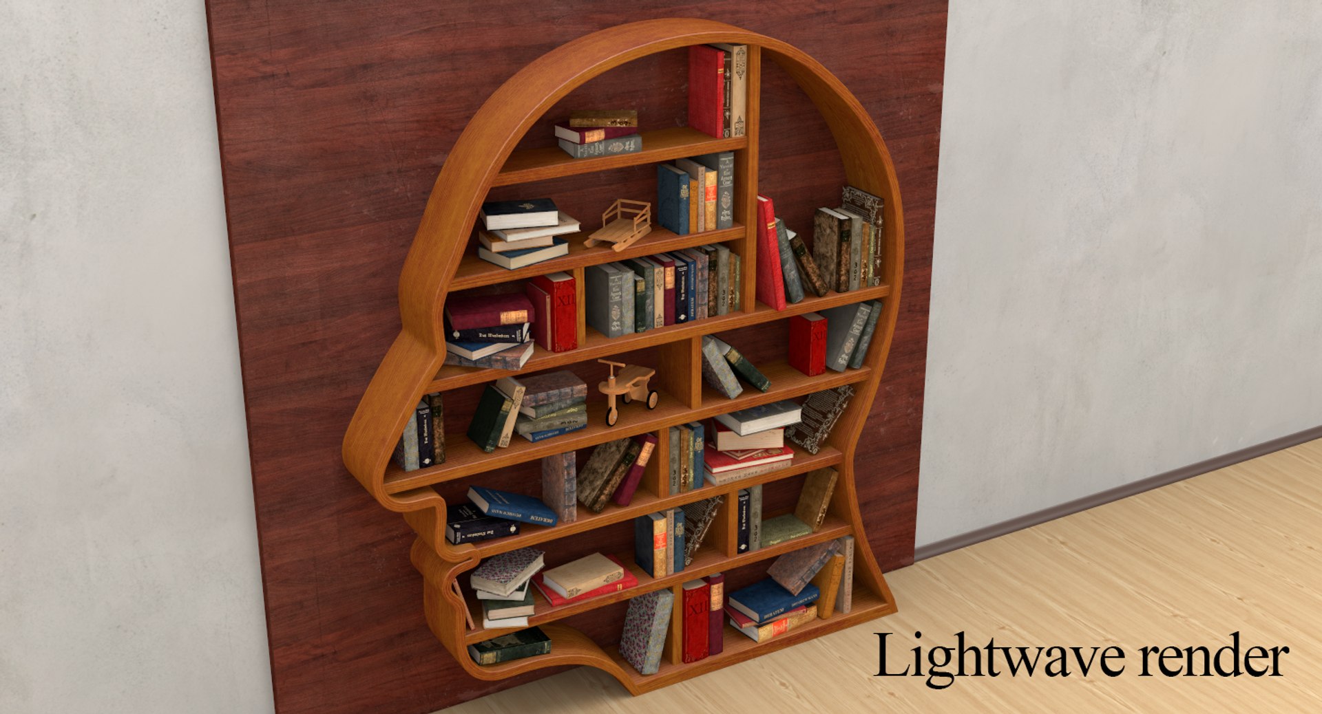 3D Book Shelf - TurboSquid 1369835