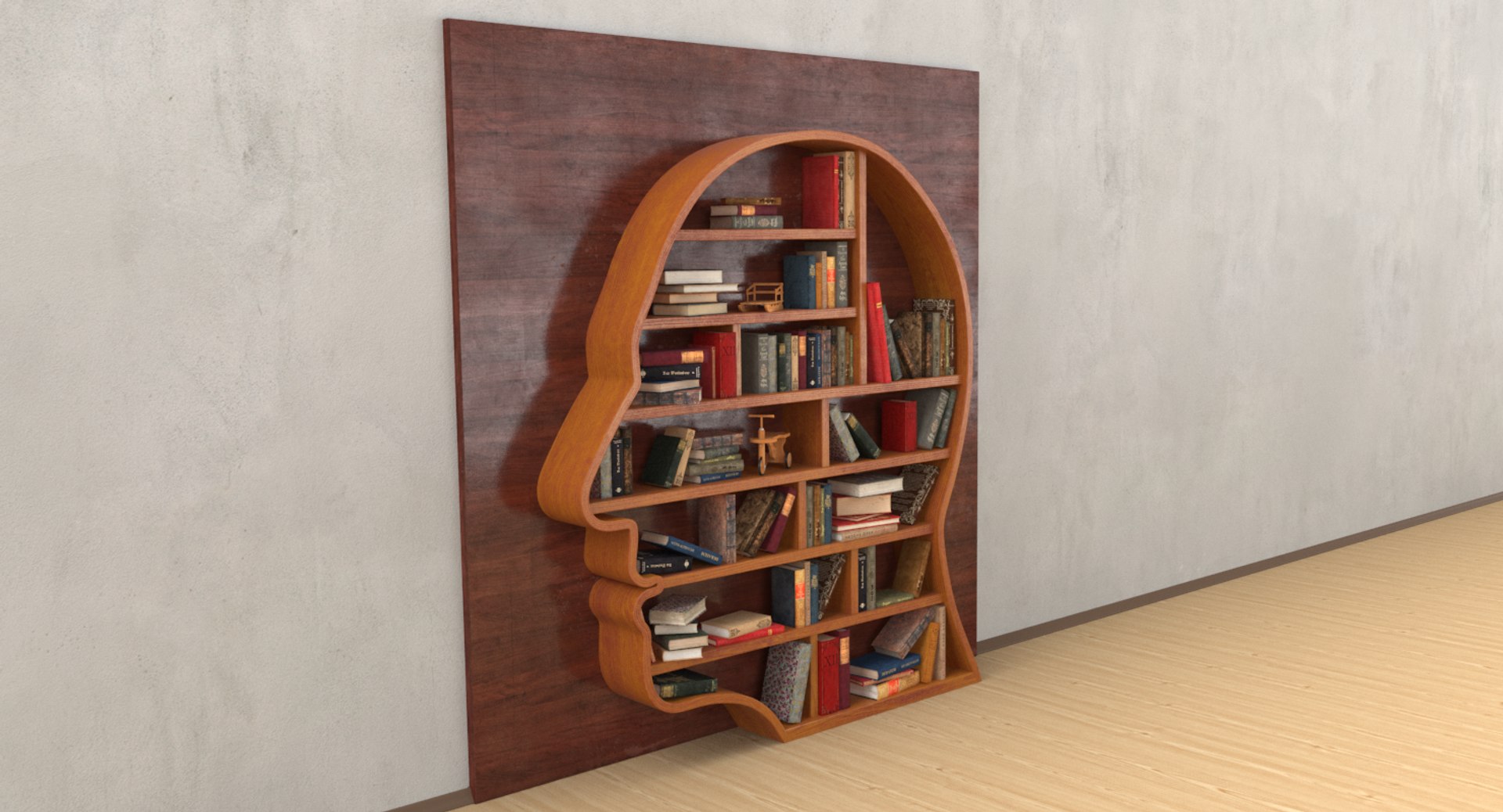 3D Book Shelf - TurboSquid 1369835