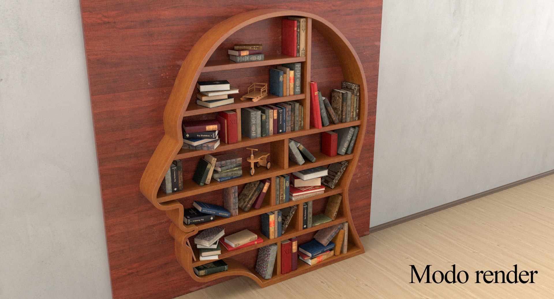 3D Book Shelf - TurboSquid 1369835