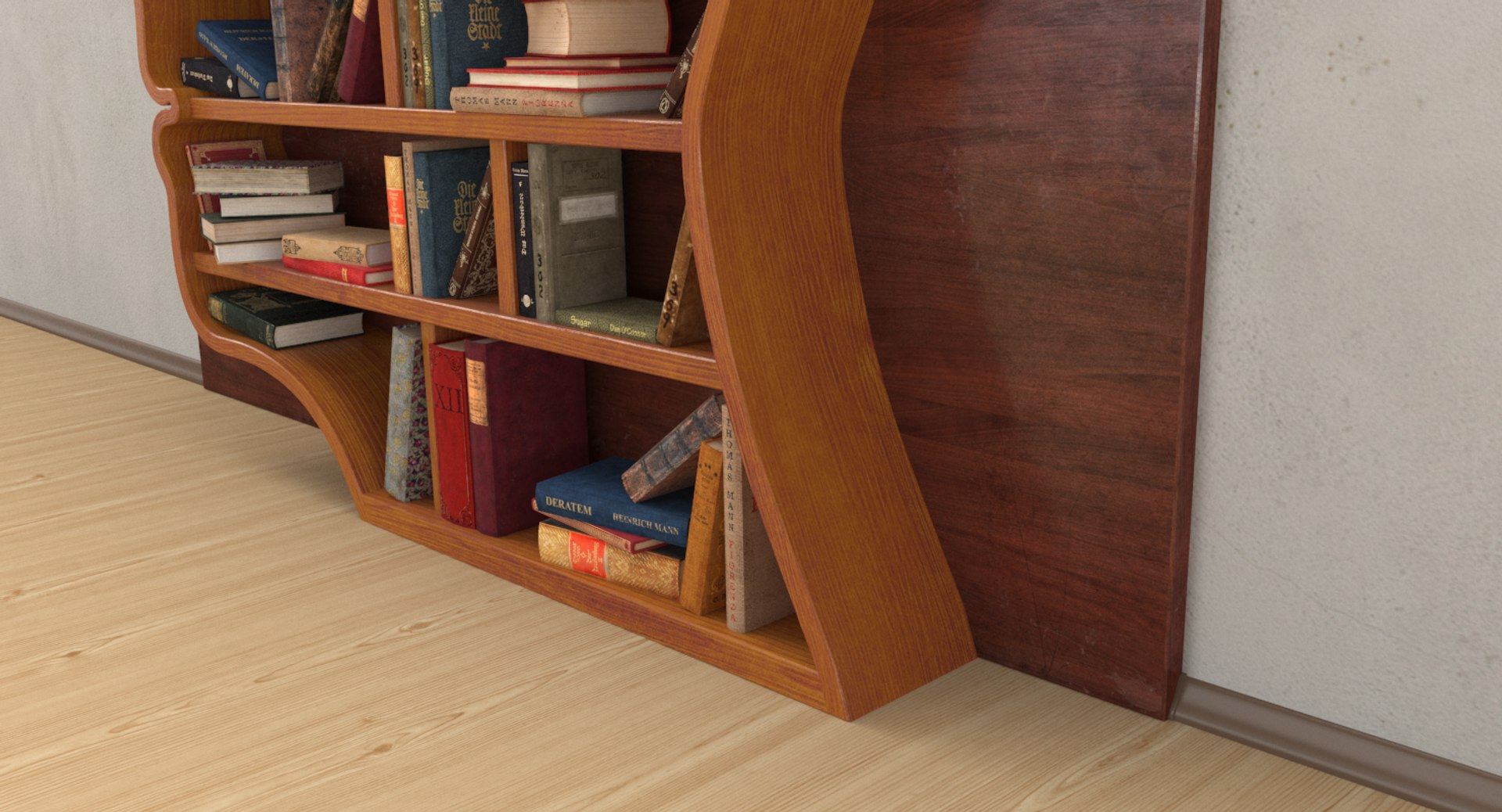 3D Book Shelf - TurboSquid 1369835