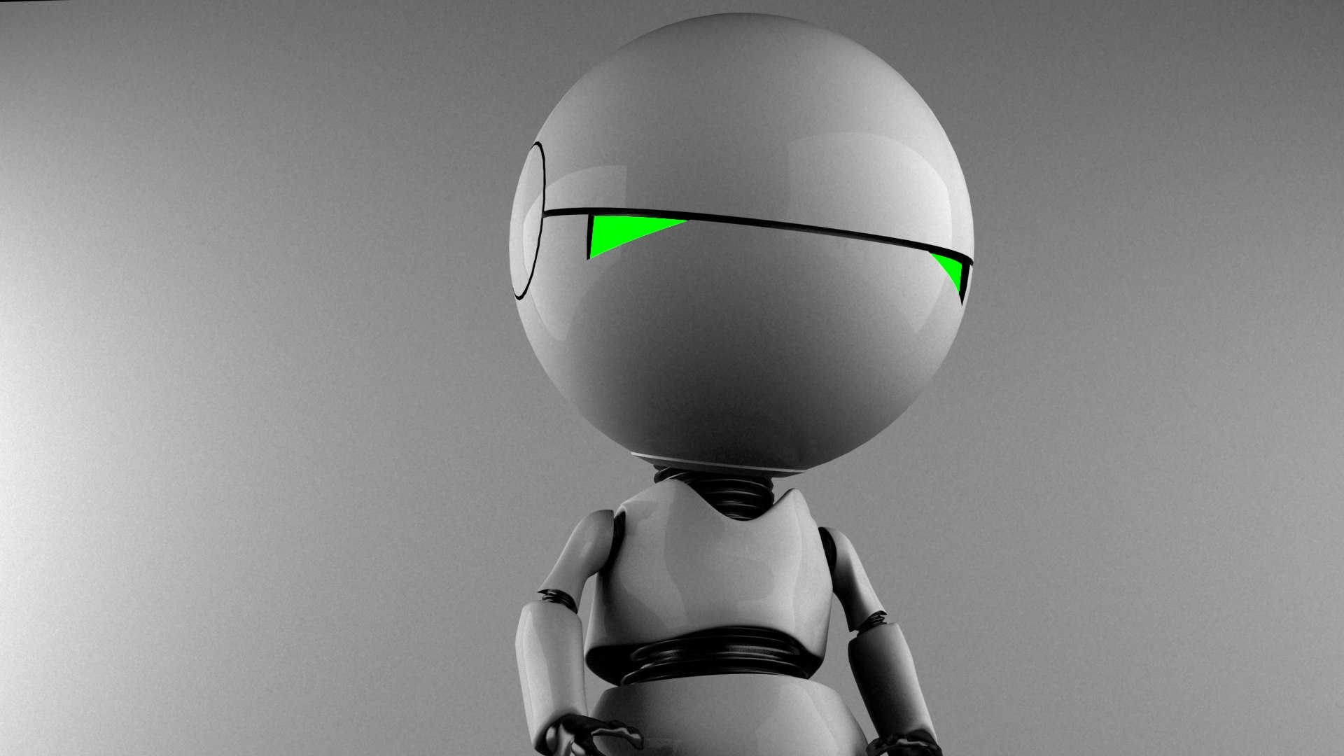 Marvin Android Paranoid 3d Model