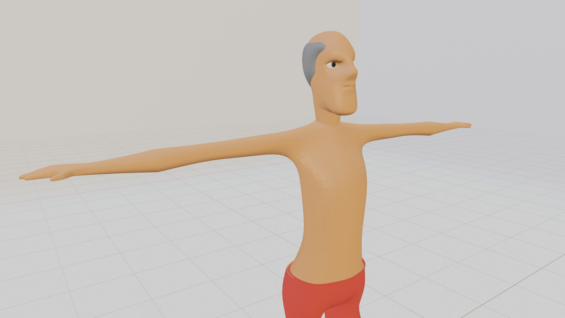 Low Poly Old Man 3D Model - TurboSquid 2178917