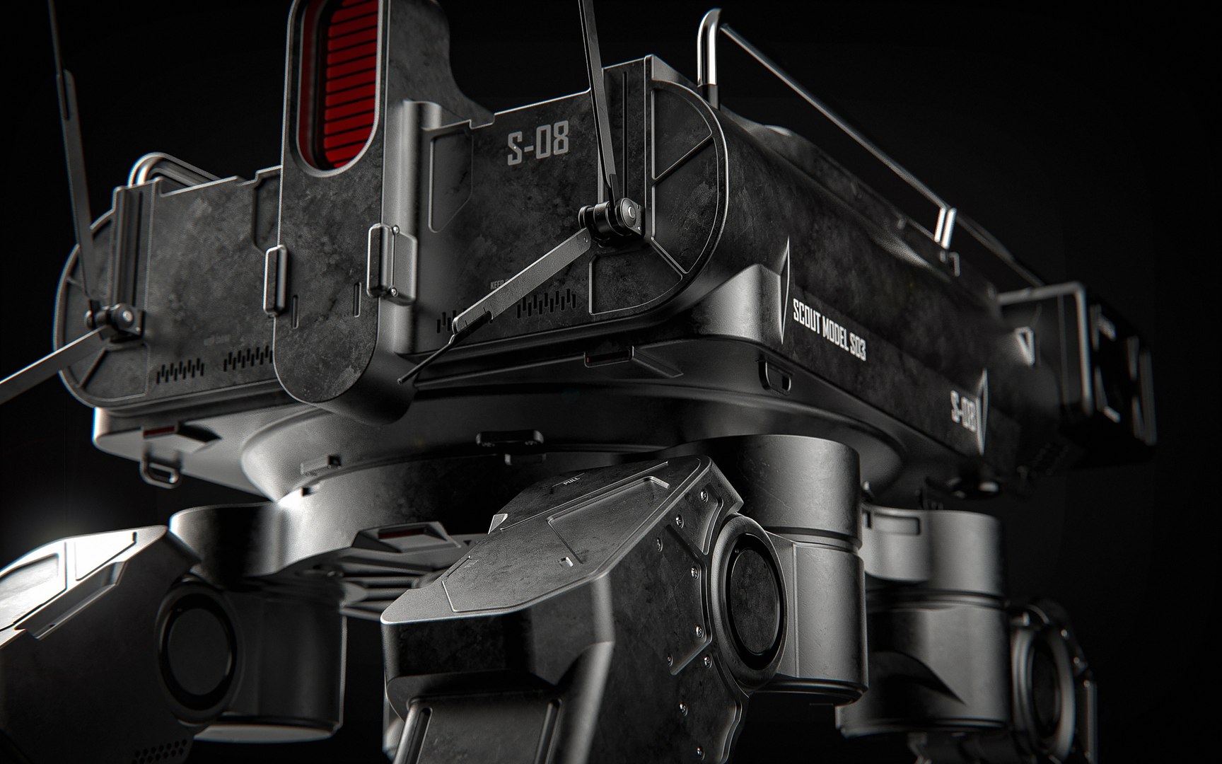 Scout Robot 3D - TurboSquid 1784329