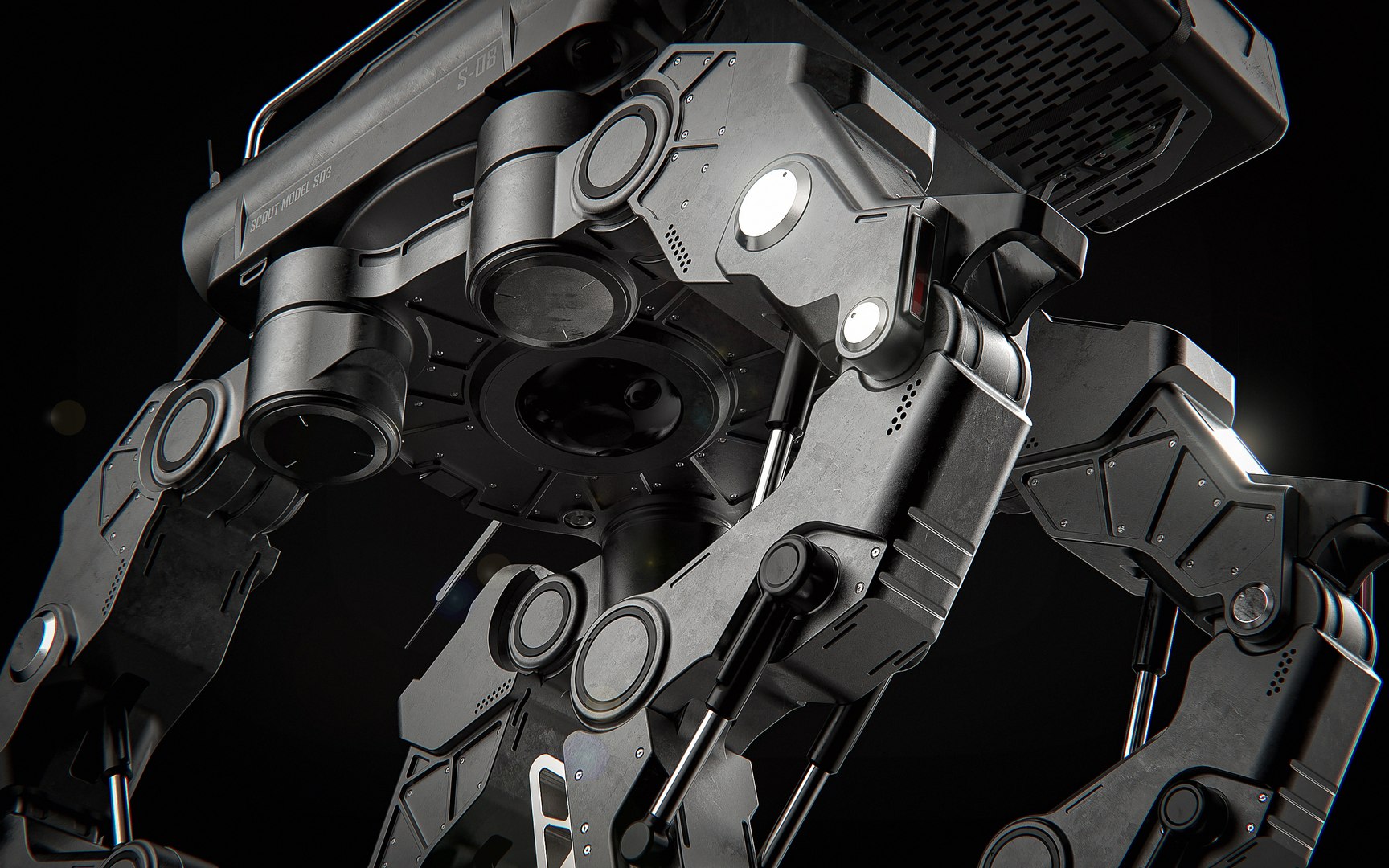 Scout Robot 3D - TurboSquid 1784329