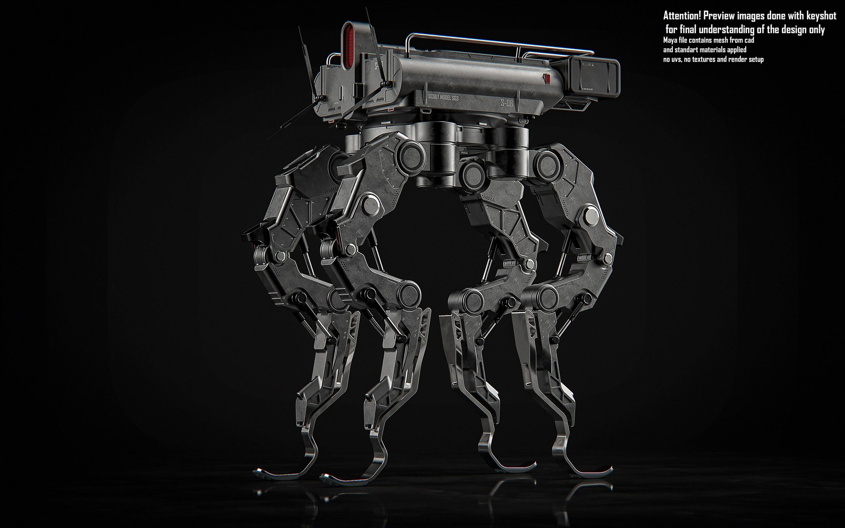 Scout Robot 3D - TurboSquid 1784329