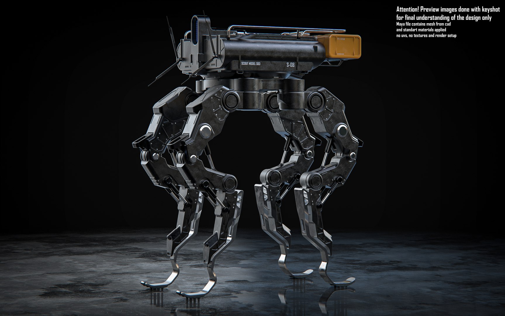 Scout Robot 3D - TurboSquid 1784329
