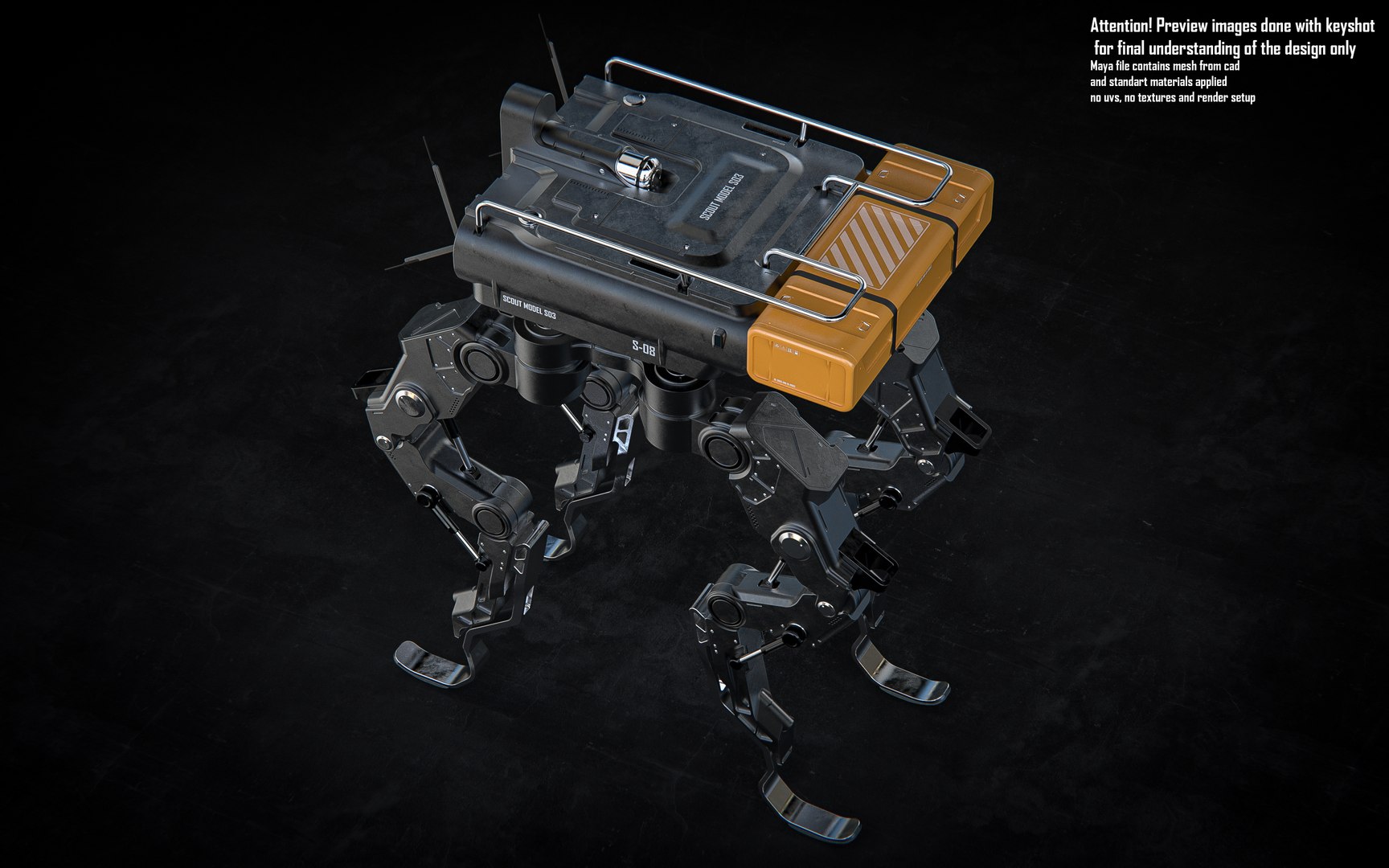 Scout Robot 3D - TurboSquid 1784329