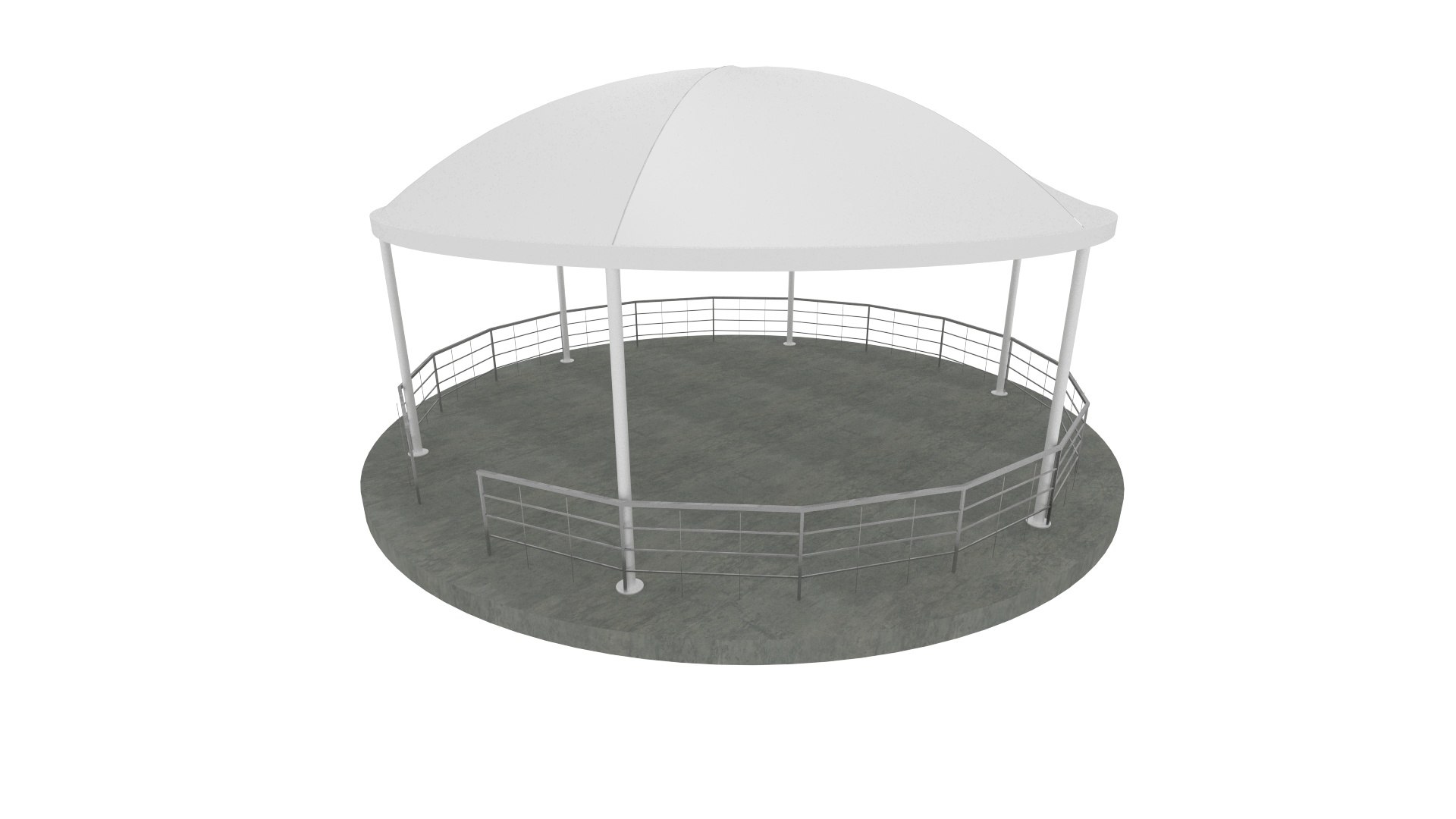 3D Bandstand Tent Model - TurboSquid 1853489