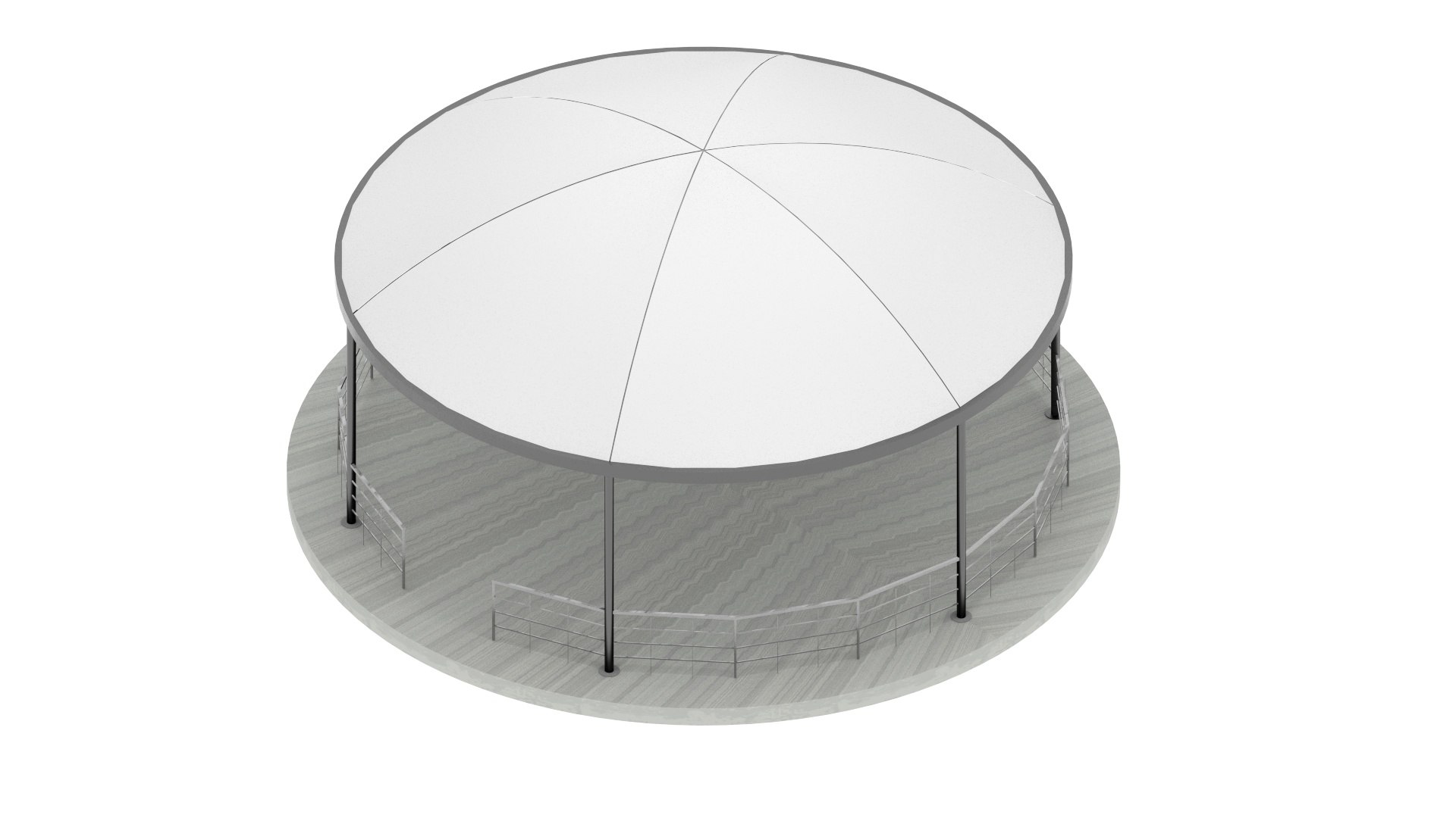 3D Bandstand Tent Model - TurboSquid 1853489