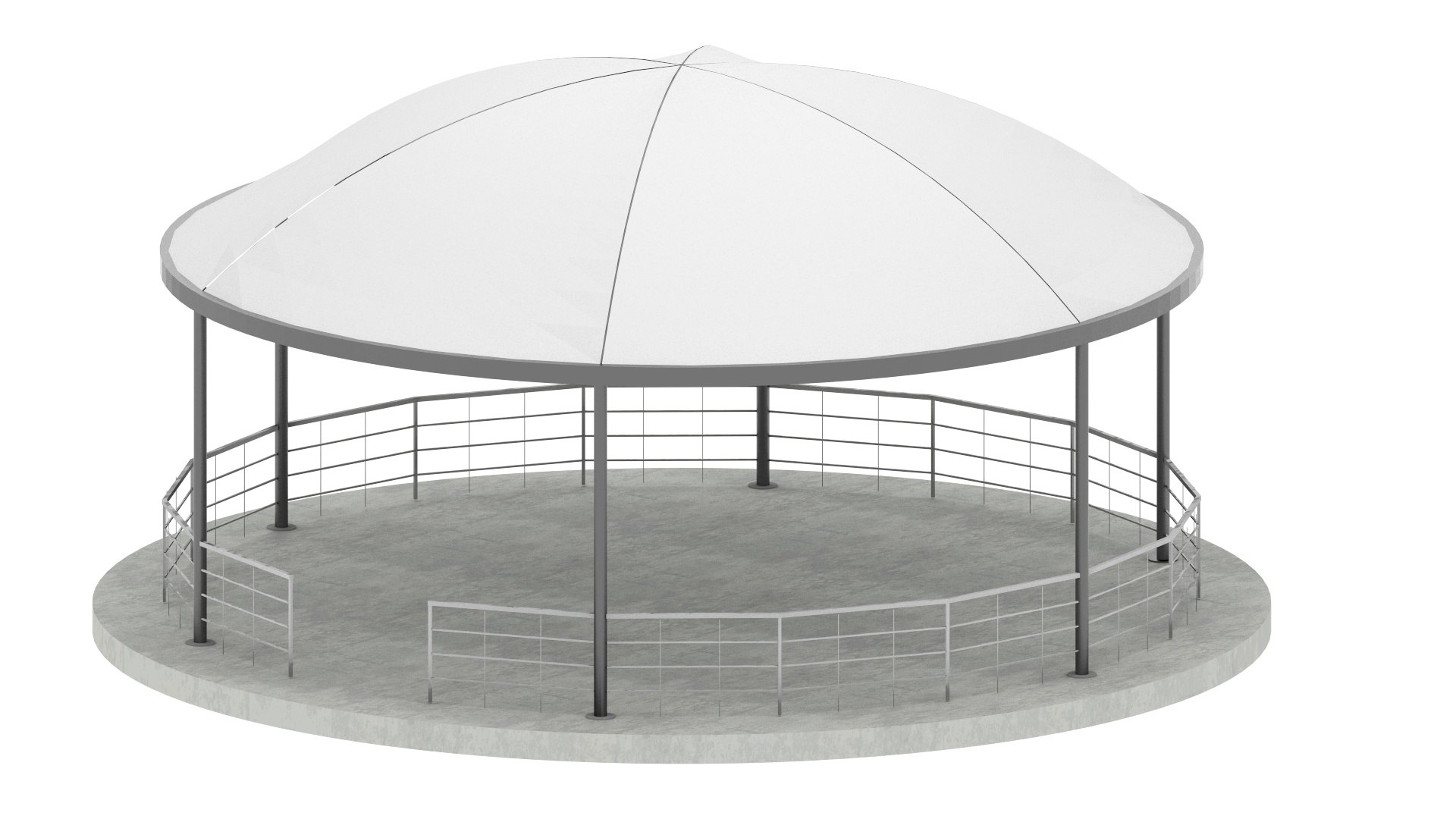 3D Bandstand Tent Model - TurboSquid 1853489