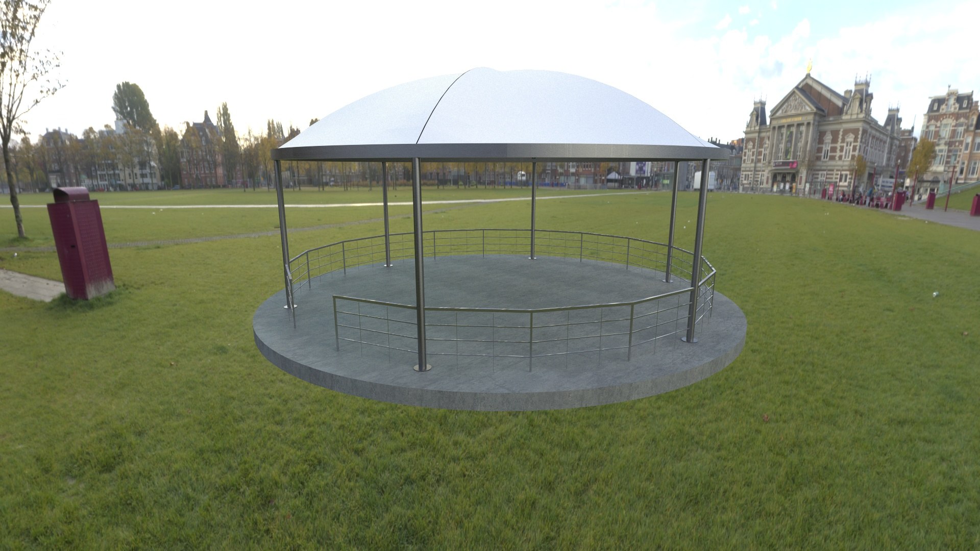 3D Bandstand Tent Model - TurboSquid 1853489